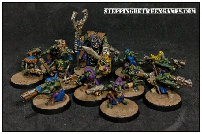 First unit of Gretchin (Grots) finished - Stepping Between Games