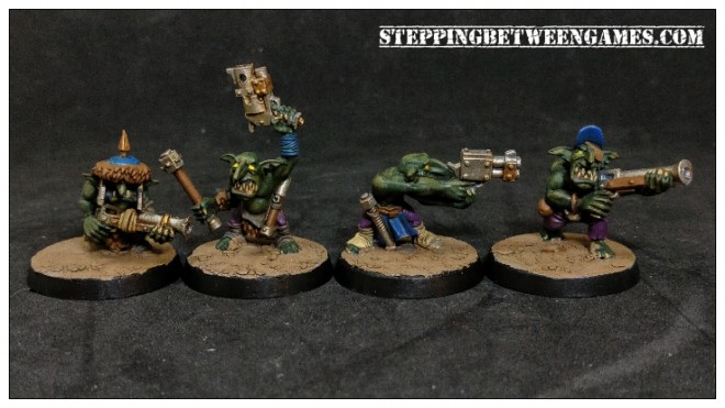 First unit of Gretchin (Grots) finished - Stepping Between Games