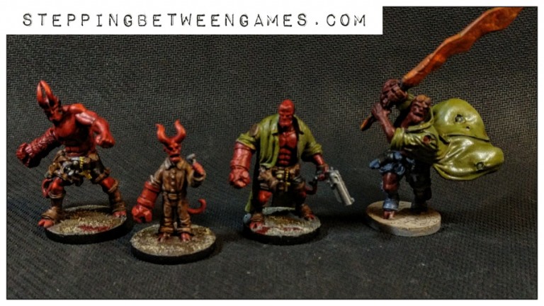 Hellboy the Boardgame: Painted miniatures - Stepping Between Games